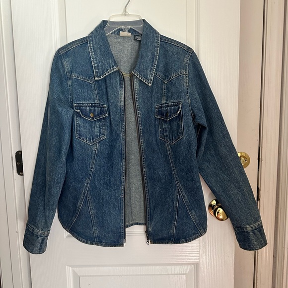 Arizona Jean Company | Jackets & Coats | Vintage Arizona Jean Co Zipped Denim Jacket | Poshmark